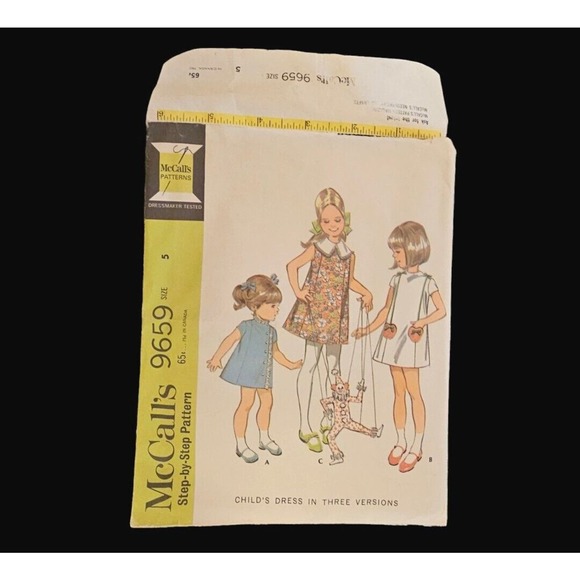 McCall's | Other | Sewing Pattern Vintage Mccalls 969 Child Dress Three ...
